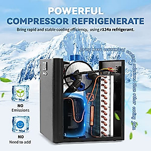 Poafamx Aquarium Chiller 79Gal 1/3 HP Water Chiller for Hydroponics System Home Use Axolotl Fish Coral Shrimp 110V with Pump and Pipe