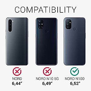 kwmobile Clear Case Compatible with OnePlus Nord N100 - Phone Case Soft TPU Cover - Travel Black/Multicolor/Transparent