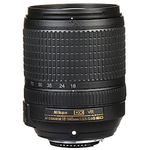 Nikon D750 24.3MP DSLR Digital Camera with 18-140mm VR Lens (1581) Deluxe Bundle with 64GB SD Card + Large Camera Bag + Filter Kit + Spare Battery + Telephoto Lens (Renewed)