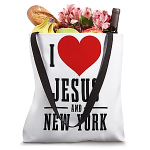 New York I Love Jesus And New York City NY NYC Christian Tote Bag