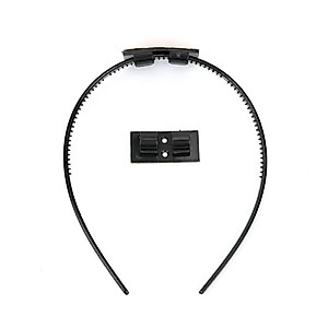 kelukeya Graduation Cap Headband Insert-Secure Your Grad Cap and Your Hairstyle High School Graduation Don't Change Your Hair, Black