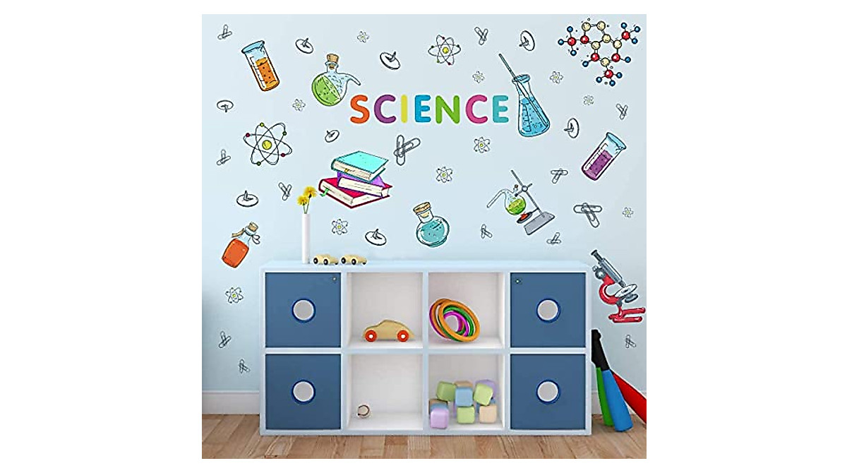 Colorful Student Science Wall Decal - Fun Educational Classroom Decor