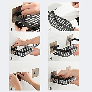 Smala 1Pcs No-Drill Wall Mount Corner Shelf Holder Toilet Makeup Organizer for Shampoo