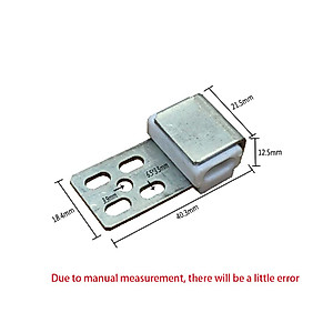 ZCZQC 10pcs Couch Spring Repair Kit Metal 5-Hole Spring Buckle with 40pcs Screws for Sofa/Chair/Couch/Bed Spring Clips Repair Parts