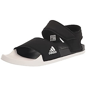 adidas Unisex Adilette Sandals, Black/White/Black, 7 US Men