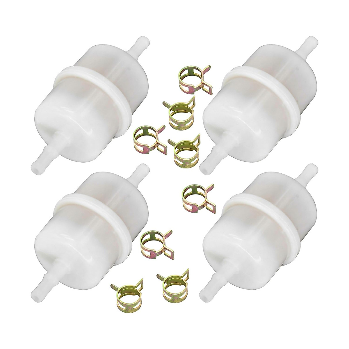 Disenparts Fuel Filter Compatible with Kohler 24 050 13-S 24 050 13-S1 Fuel Filter 15 Micron 1/4-Inch ID Compatible with Kohler Engine CH20S to CH25S, CH670S, CH730S CH750S, LH640S CH18-CH25 4 PCS