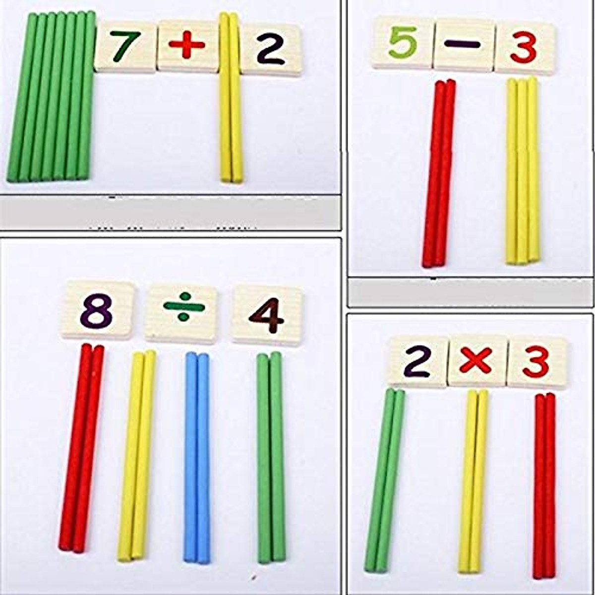 DANNI Montessori Baby Math Teaching Aids Multifunctional Math Operation and Drawing Box Learning Preschool Early Childhood Educational Toys