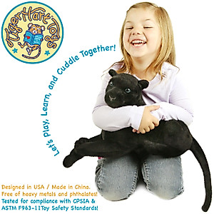 TigerHart Sid The Panther - 17 Inch (Tail Measurement Not Included) Stuffed Animal Plush Cat