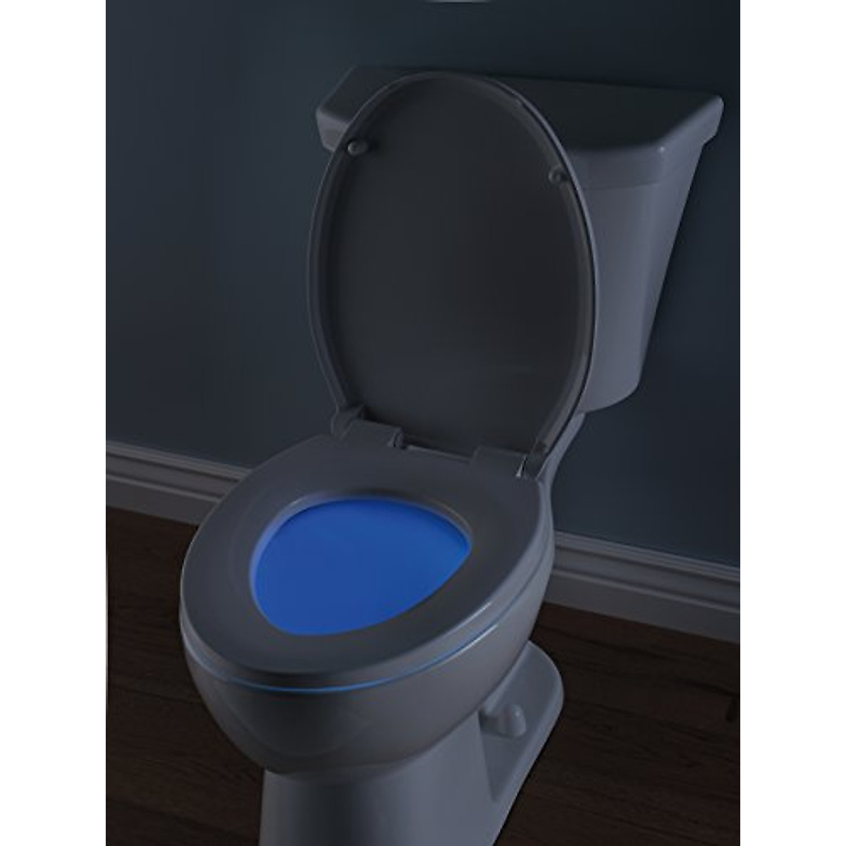 DELTA FAUCET Rubber Limited 803902-N-WH Sanborne Round Nightlight Toilet Seat with Slow Close and Quick-Release, White