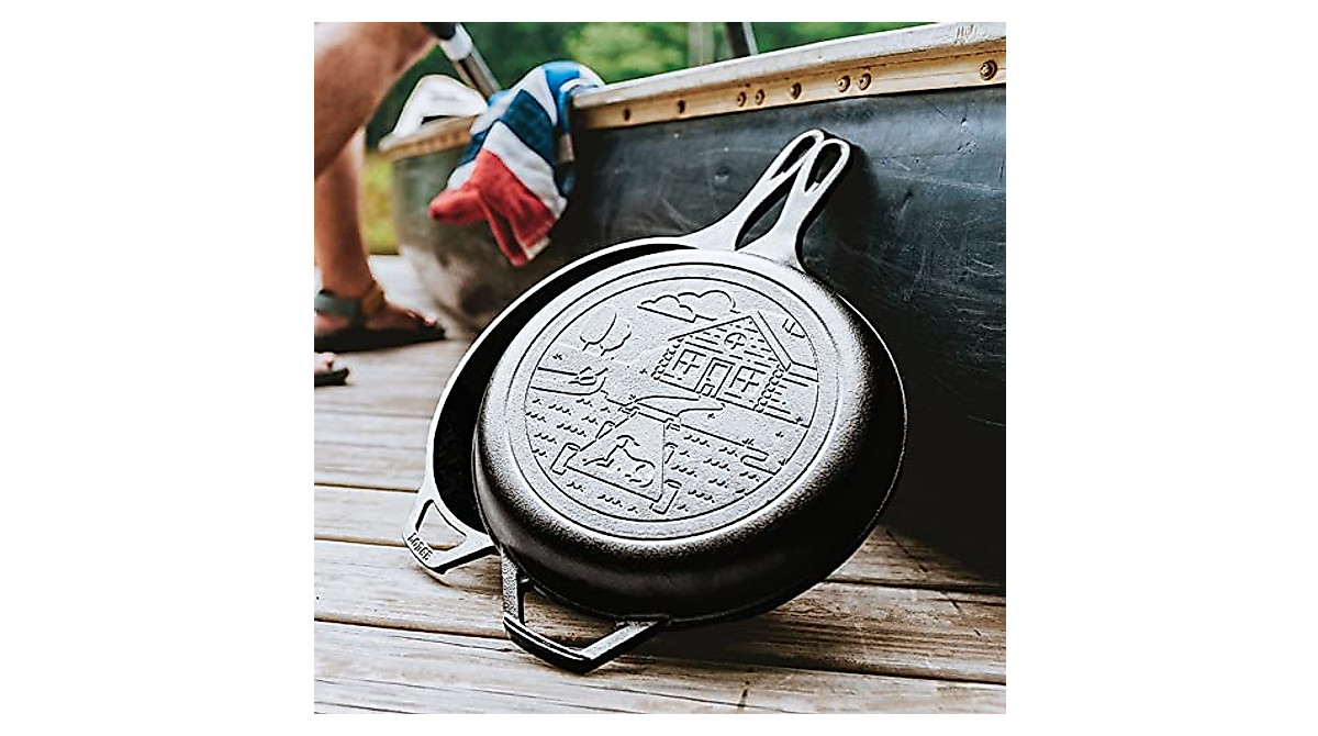 Lodge Cabin Combo Cooker - Versatile Cast Iron Cookware