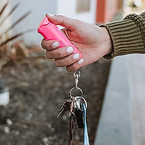 SABRE Ruger Pepper Gel, 25 Bursts, 12-Foot (4-Meters) Range, Gel Is Safer, Contains UV Marking Dye, Finger Grip, Key Ring, Fast Flip Top Safety, 0.54 fl oz