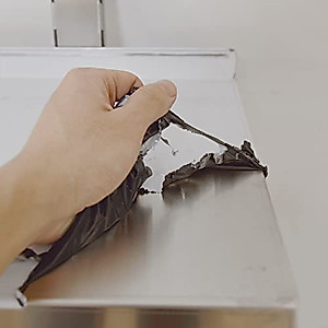 DULNICE Stainless Steel Wall Shelf Commercial Wall Mount Floating Shelving (39.4" x 12.6")