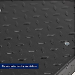 Titan Fitness T-3 Series Rack Mounted Step-Up Platform, 22" x 15" Diamond Plate Platform, 550 LB Capacity