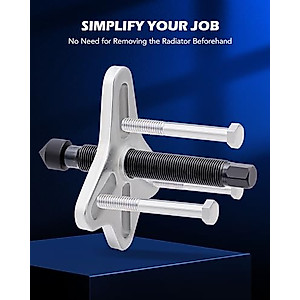 Orion Motor Tech Harmonic Balancer Puller Kit, Power Steering Pulley Puller Installer Tool Set, Automotive Steering Wheel Puller Tool Kit, Flange Type Gear and Crank Puller Set