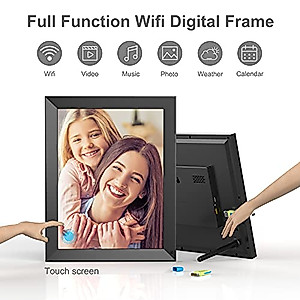 Digital Photo Frame 15-inch WiFi Digital Picture Frame - Large Digital Photo Frames, Touch Screen, 16GB, Share Photos and Videos Via App or Email, Wall Mountable Home Dector, Birthday Gifts for Wife