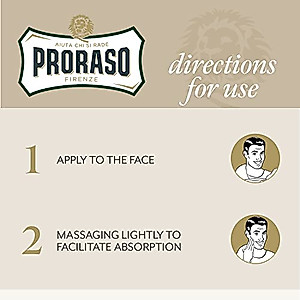 Proraso After Shave Balm for Men, Sensitive Skin Moisturizer with Oatmeal and Green Tea, 3.4 Fl Oz (Pack of 1)