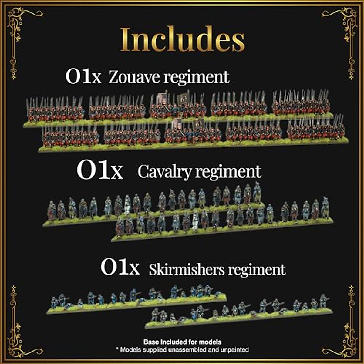 Wargames Delivered - Black Powder Epic Battles - American Civil War Gettysburg Battle Set 12.5mm Miniatures, 16 Regiments, 6 Dice, Digital Bundle, Flag - WW2 Action Figure Model Kit by Warlord Games