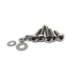 226 Pieces Stainless Steel Sheet Metal Screw Assortment & Machine Screws 36 Different Sizes of Flat, Oval, Pan, Hex Head Phillips Self Tapping Screws Hardware for Wood, Metal or Fiberglass