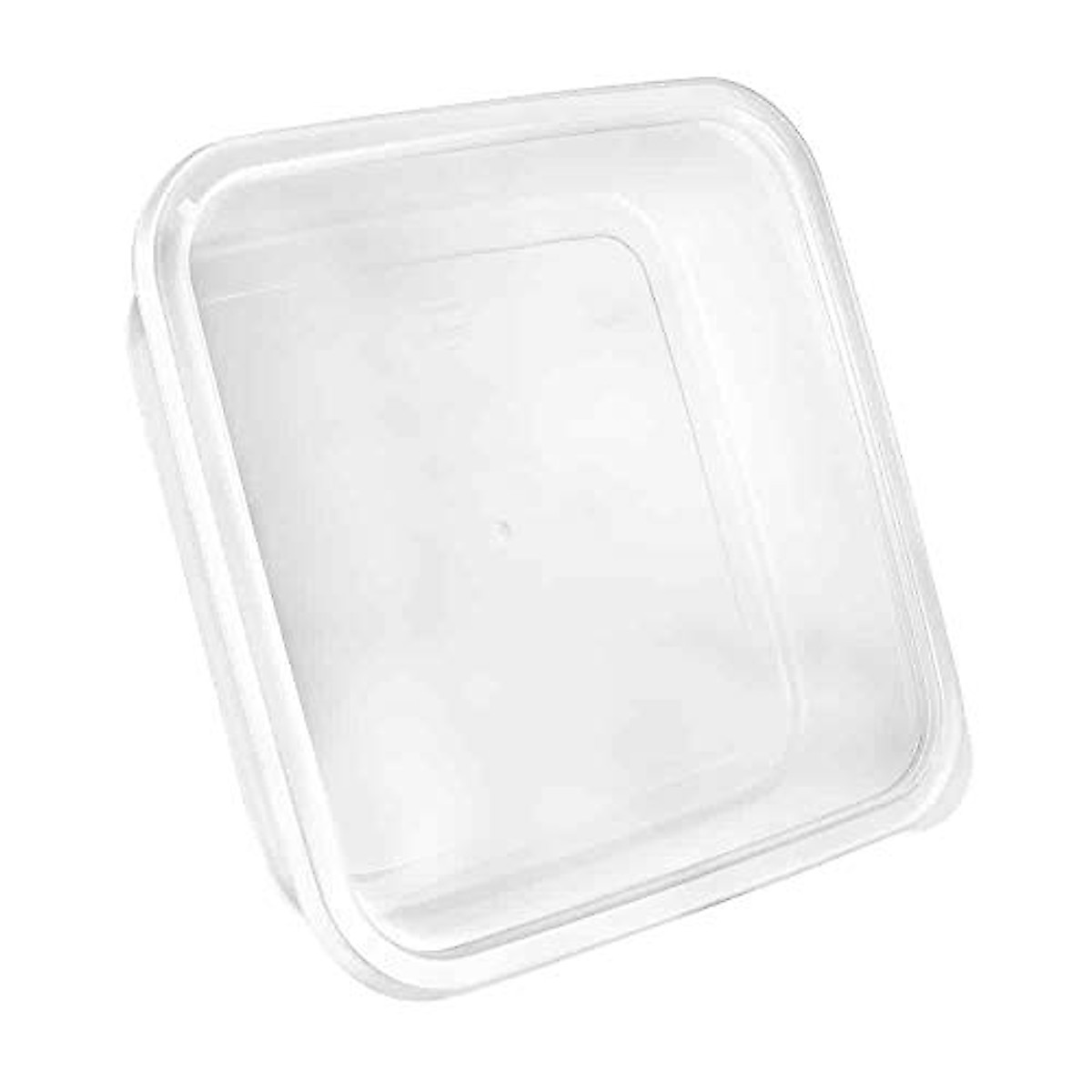 Stackable Premium Clear Plastic Containers with Lids - 80oz (Pack of 2) - Durable, Reusable & BPA-Free Storage Solutions - Perfect for Weddings, Parties & More