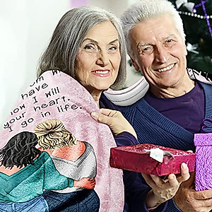 KERAOO Personalized Mothers Day Birthday Gifts from Daughter Son, Blanket to My Mom Gifts, Christmas Valentines Gift for Mom, Mother, Mama