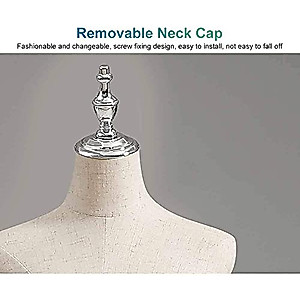 Tailors Dummy Mannequins Female Mannequin & T-Shirt Display Stand, Great for Display Large Clothing Sizes, Use for Craft Shows/Stores/Photos/Projects Dressform Mannequin