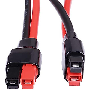 LIXINTIAN 45A Battery Adapter Cable, 14AWG for GZ Yeti /G500 Solar Generator Power Inverter and for Renogy,Boulder 200 Solar Panels 1.6ft/0.5m