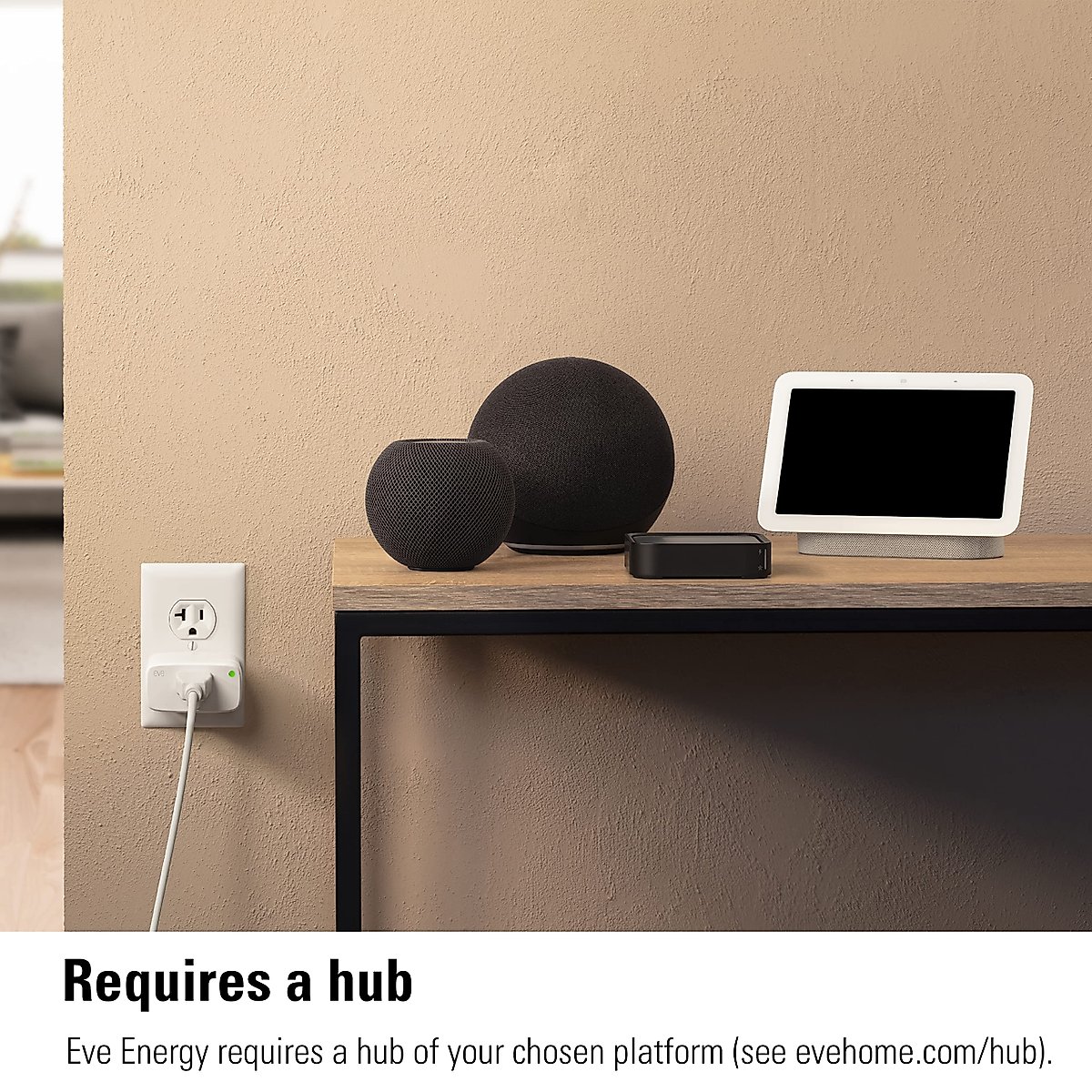 Eve Energy - Smart Plug, App and Voice Control, 100% Privacy, Matter Over Thread, Works & Door & Window & Doors, Automatically Trigger Accessories & Scenes, App Notifications