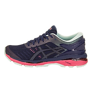 ASICS Women's Womens Gel-Kayano 24 Lite-Show Athletic Shoe, Indigo Blue/Black/Reflective, 6 Medium US