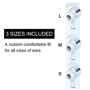 AirPods Pro Silicone EarHooks Case, IFCASE Anti-Slip Ear Hooks Cover Accessories Compatible with AirPods Pro (White)