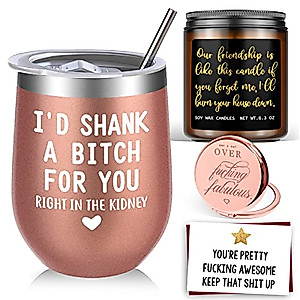 Birthday Gifts for Women Best Friends, Friendship Gifts for Women BFF Gifts Birthday Gifts for Friends Female, Sister Gifts from Sister Lavender Scented Candles Funny Gifts for Women, Her, Friends…