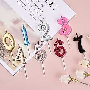 PHD CAKE 10-Count 0-9 Gold Number Birthday Candles, Number One Birthday, Gold Number Candles, Party Celebration, Baby Showers