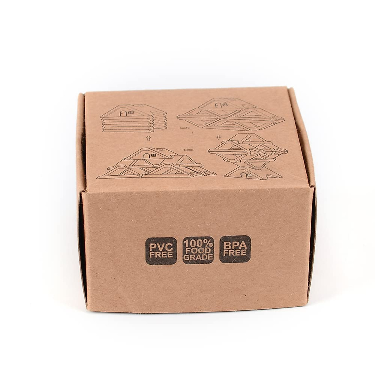 lofca Silicone Building Block Baby Educational Montessori Toy Toddler Stacking Sets House 7 Pieces