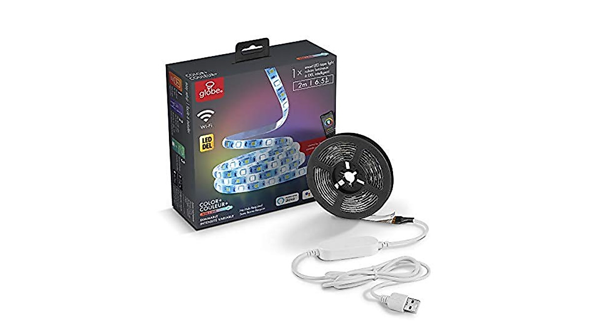 Globe Electric 50115 Smart LED Strip Light - Multicolor, App & Voice ...