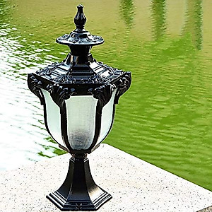 DIAOD Garden Lights Wall Pillar Lamp European Retro Led Home Villa Gate Pillar Outdoor Courtyard Super Bright Light
