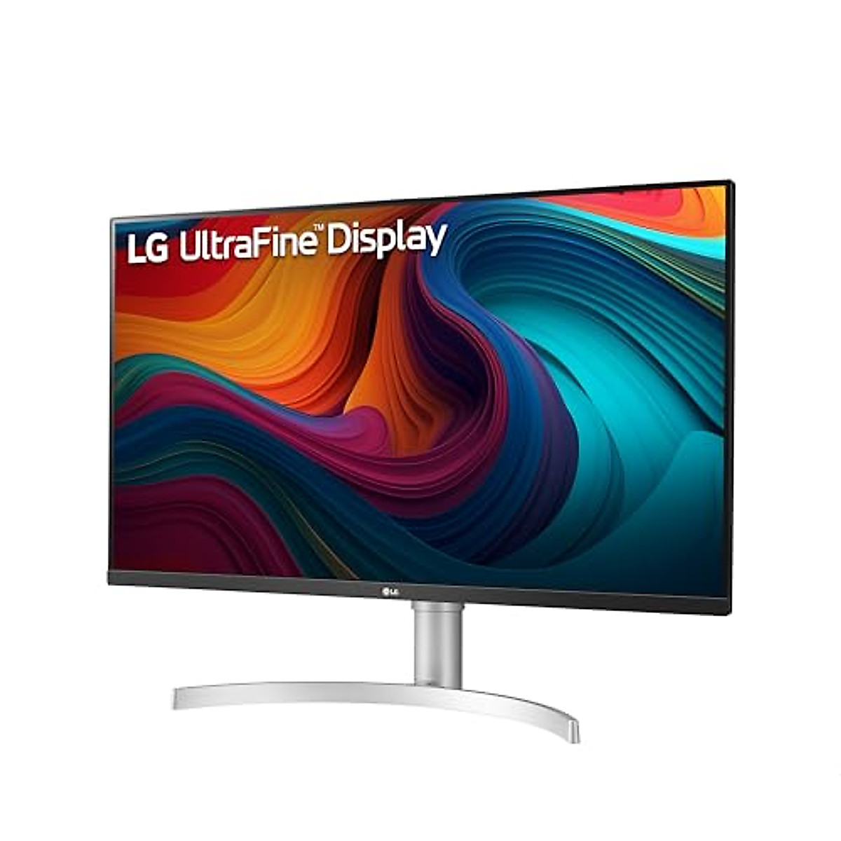 LG 32UN550-W Monitor 32" UHD (3840 x 2160) Display, DCI-P3 90% Color Gamut, HDR 10, AMD FreeSync, Borderless Design, Tilt/Height Adjustable Stand - Silver