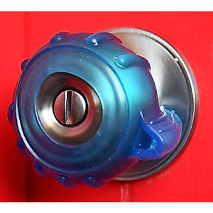 HOME-X Silicone Doorknob Bumper Grips, Childproof Door Handle Safety Covers, Set of 3