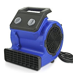 Benifiture 2400CFM Air Mover with Timing Function, 3-Speed 1/2HP Portable Floor Blower Carpet Dryer, 48db Low Noise, with 16ft Cord, for Water Damage Restoration, Temperature Cooling & Air Circulation