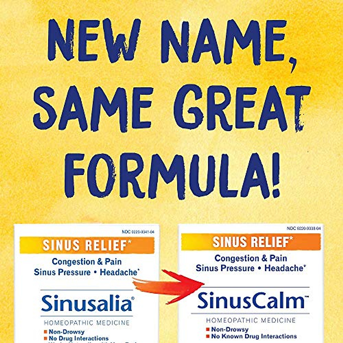 Boiron Sinuscalm Tablets for Sinus Pain Relief, Runny Nose, Congestion, Sinus Pressure, Headache - 120 Count (Pack of 1)