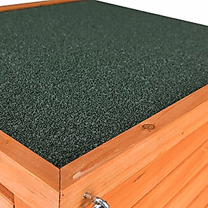 TRIXIE Small Pet House, Wooden Outdoor Shelter, Weatherproof Pet Home, Ideal for Cats, Rabbits, Bunnies, Guinea Pigs, Brown