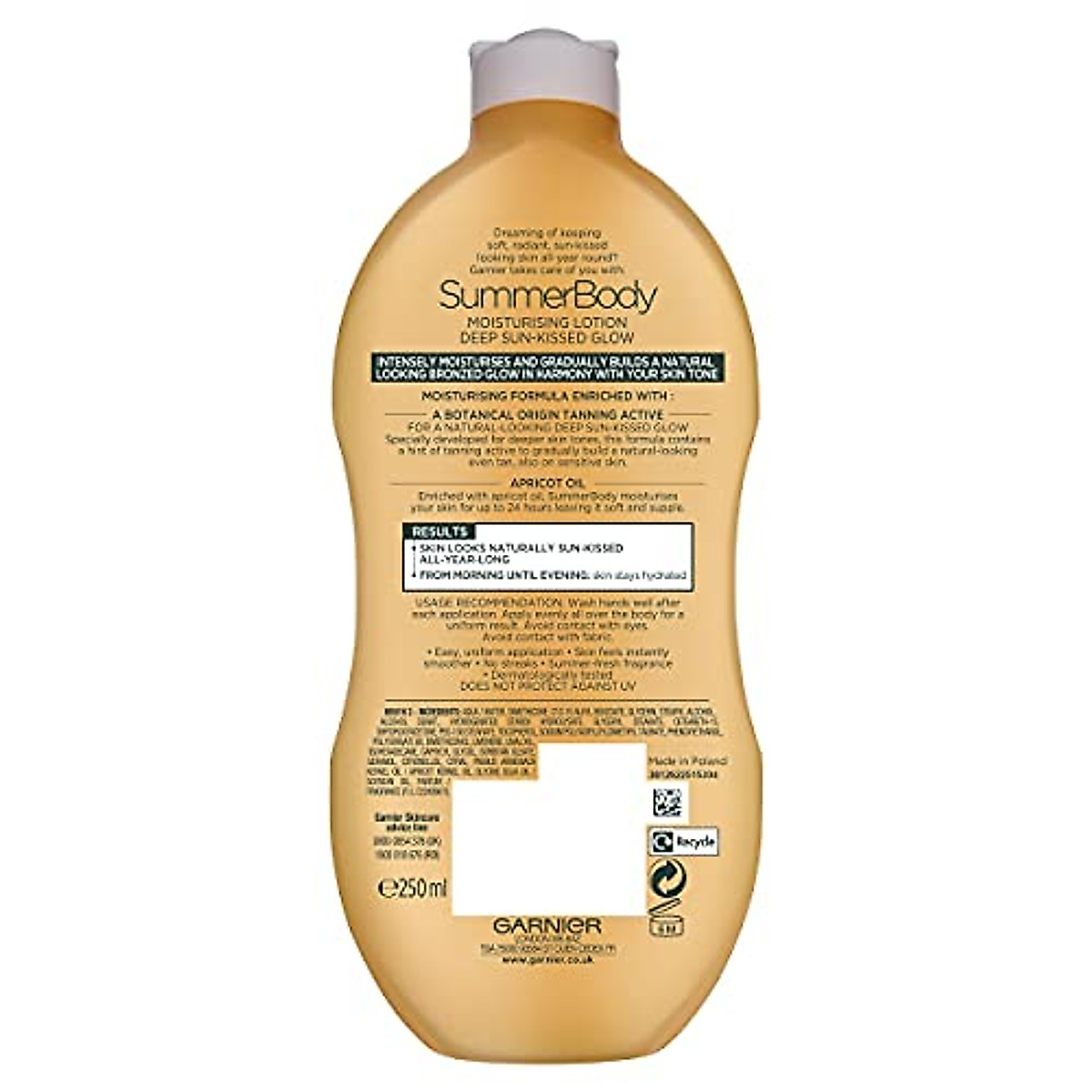 Garnier Summer Body Milk Deep 77022 250ml