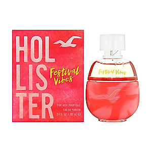 Hollister Festival Vibes Eau de Parfum Spray for Women, 3.4 Ounce