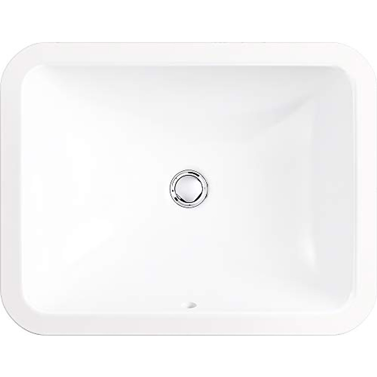 KOHLER 20000-0 Caxton Rectangle Undermount Bathroom Sink, 20-1/4" W x 15-11/16" L, White