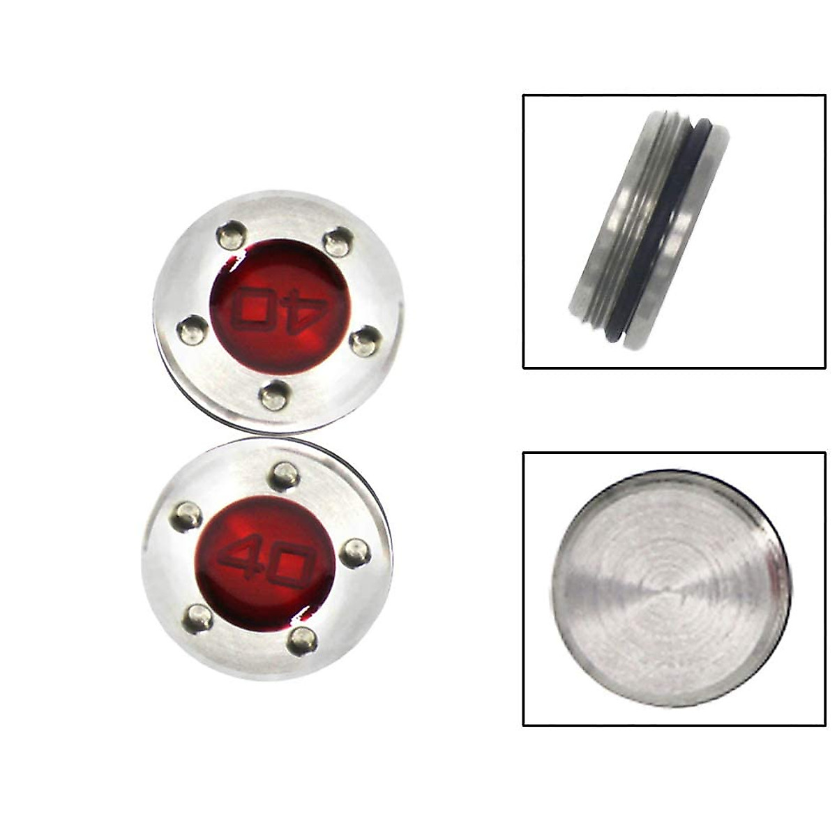 SEACLOUD Golf Putter Weights 2pcs 40g for Newport Putters Golf Weights Red Compatible for Newport Putter