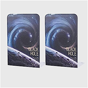 Book Ends Bookend Holder Book Stand Students with Bookshelf Creative Black Hole Bookend Supports Book Stopper for Shelves Bookshelf (Color : C)