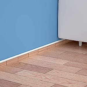 Flexible Trim Caulk Strip, Peel and Stick Trim for Molding, Tile Edge, Ceiling, Wall Corner, Baseboard, Floor(Matte White)