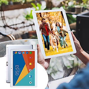 Upgraded Version of 10.1" Tablet PC 2+16G 10-Core Android 10.0 Ultra-Thin HD Screen Learning Games Video Office Tablet PC Support Dual Card Voice Calls 4500mAh Battery (Silver)