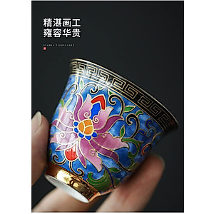 GUCTAY Traditional Chinese Tea Cup Asian cup Single tea cup Ceramic tea cup Kung Fu Tea Cup Porcelain teacup