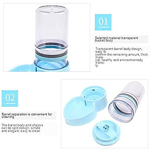 ZHUHW Pet Dog Automatic Feeder Food Water Dispenser Food Storage Bowl Puppy Kitten Cat Drinking Dish Bottle Waterer Water Fountain