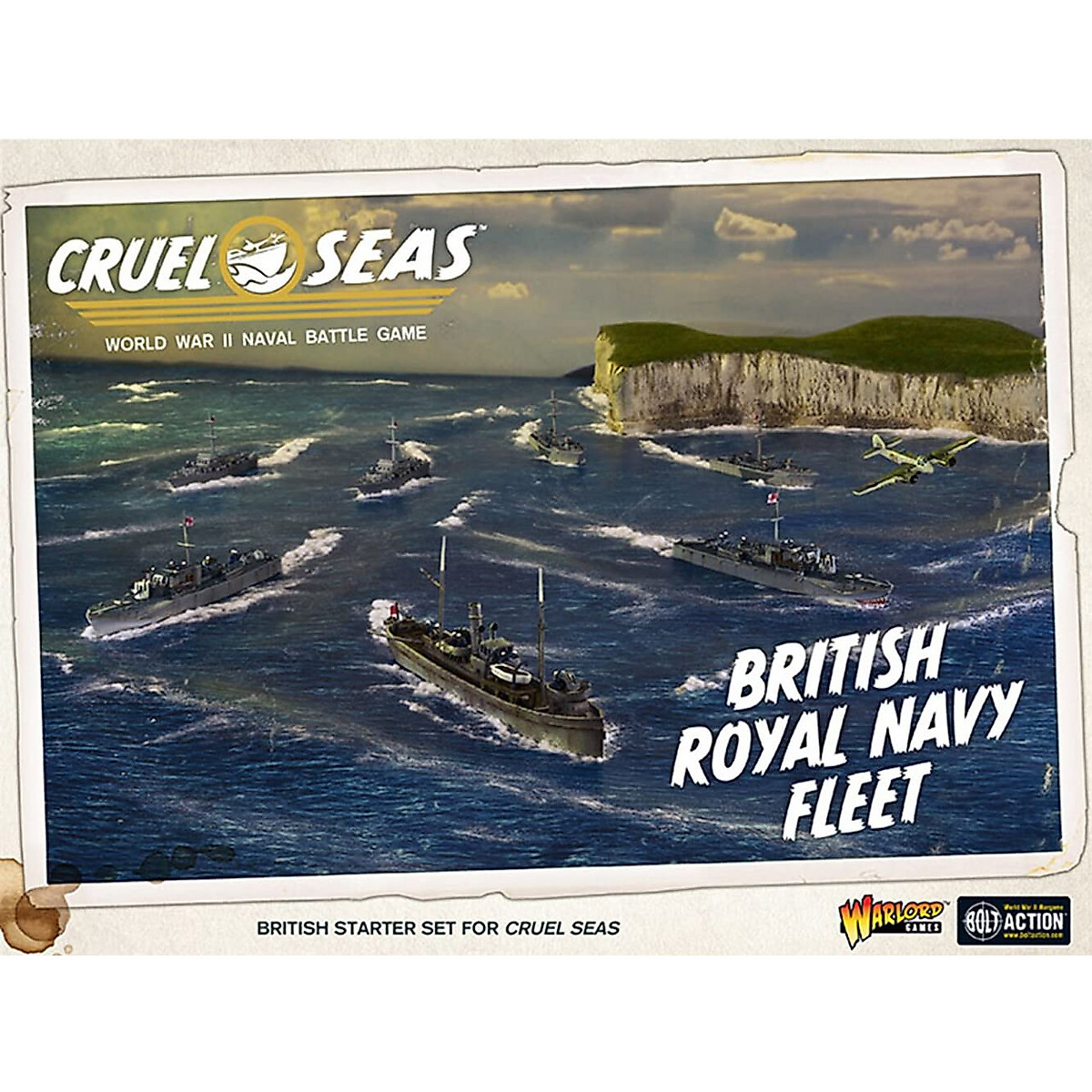 Cruel Seas Warlord British Royal Fleet 1:300 WWII Naval Military Wargaming Plastic Model Kit 782611001