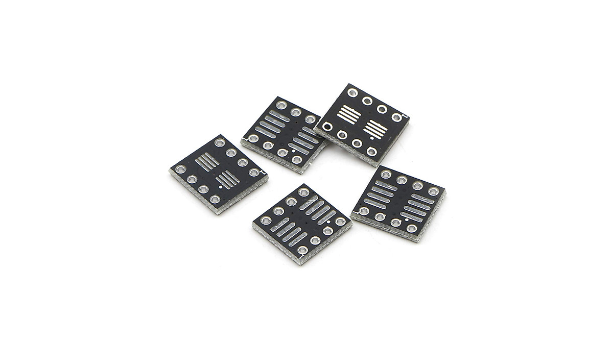 JIUWU 8 Pin Double-Side Prototype Printed Circuit PCB Adapter Universal ...